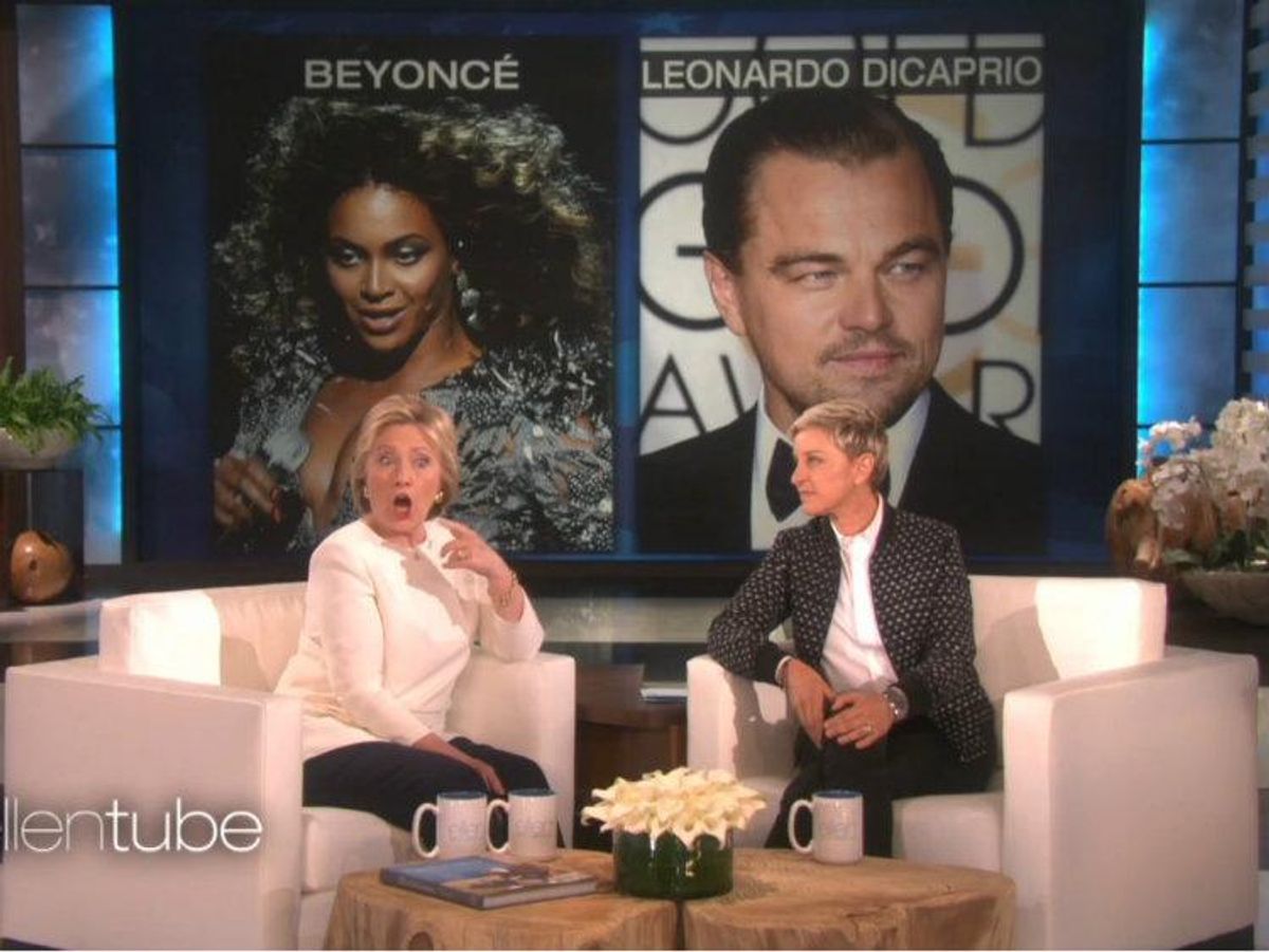 Watch: Ellen Helps Hillary Clinton Narrow Down Her Running Mate