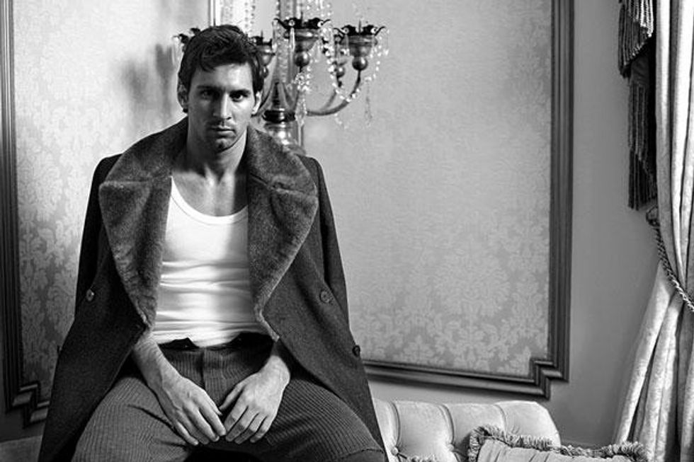 Lionel Messi Poses For Dolce & Gabbana