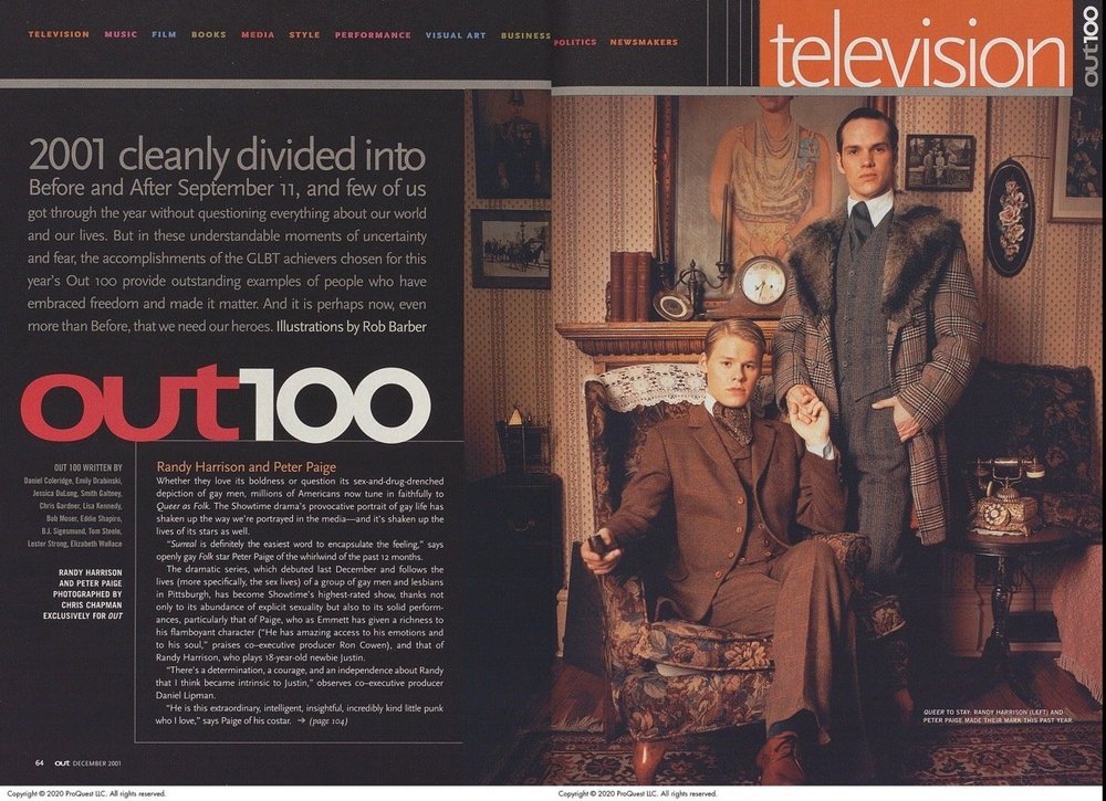 Randy Harrison Queer Como Folk The Interviews: Ron Cowen And Daniel