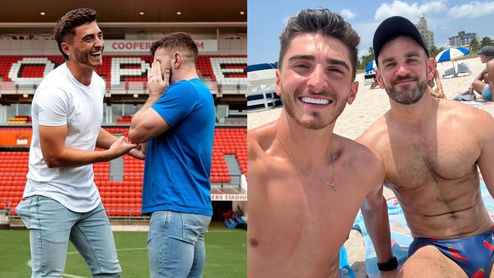 Out soccer player Josh Cavallo gets engaged to fiancé Leighton Morrell