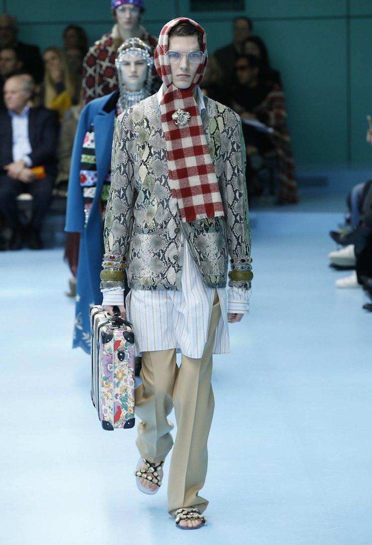 MFW: Gucci Dazzles Us Once Again With Feathers, Severed Heads, & Dragons