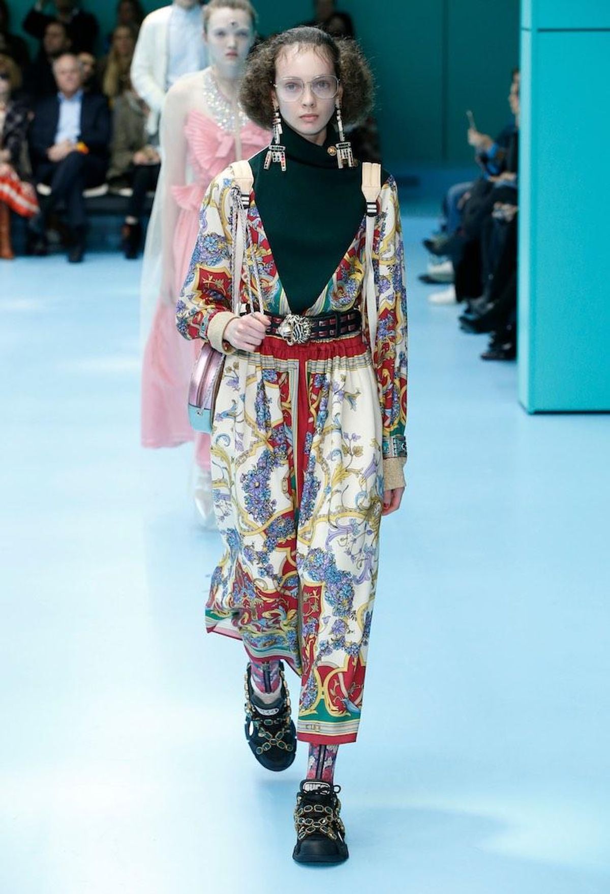 MFW: Gucci Dazzles Us Once Again With Feathers, Severed Heads, & Dragons