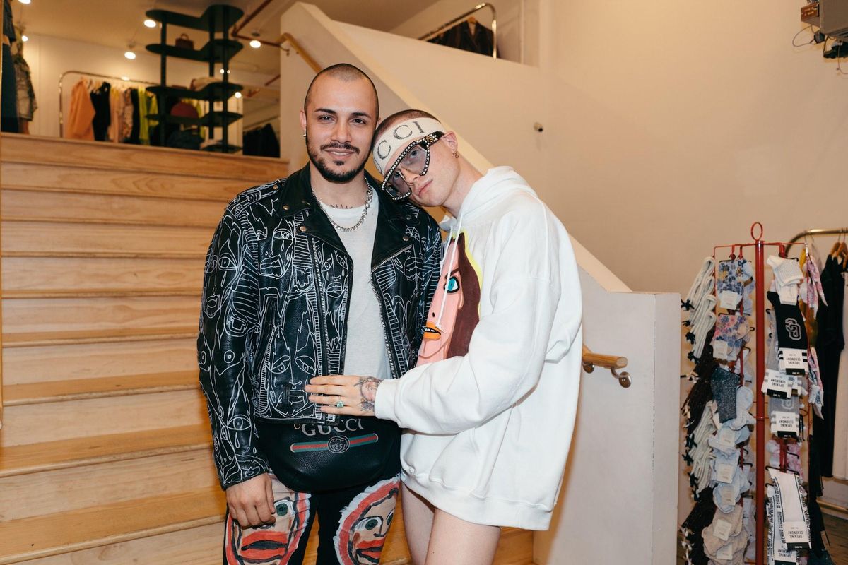NYFW: Patrick Church Paints Gowns Live in His Fashion Week Performance ...