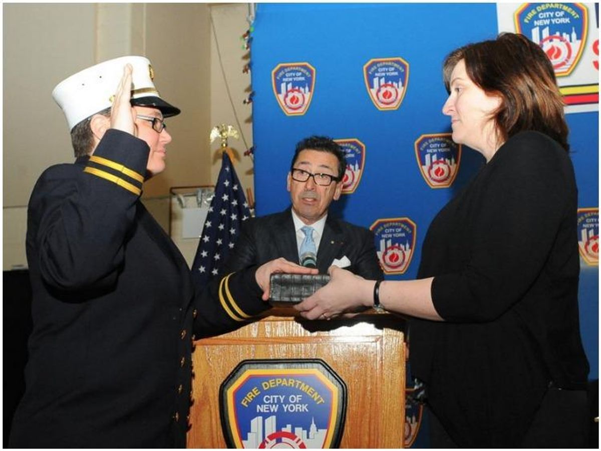 FDNY Swore in First Female, First Lesbian Chaplain