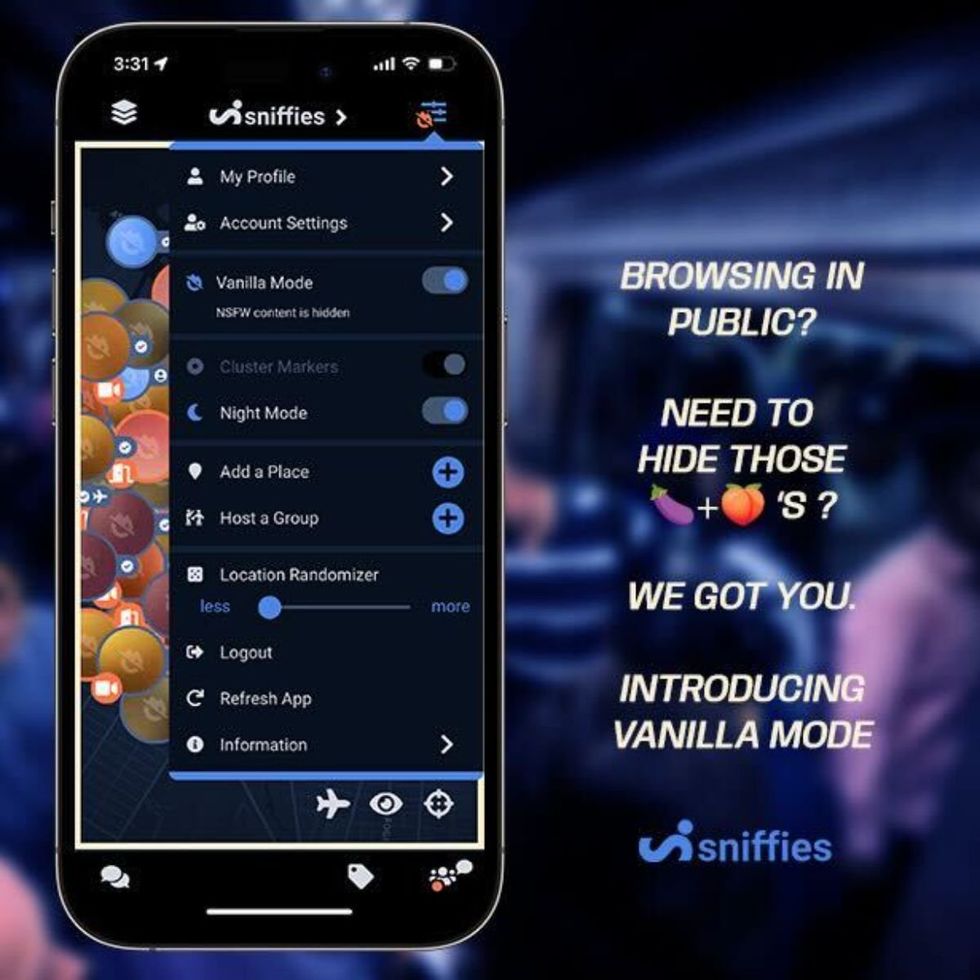 Sniffies' newest feature helps you be discreetly horny while cruising in public