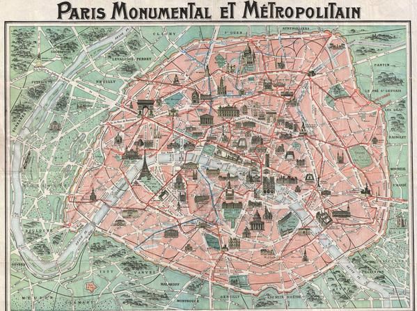 14 Paris Maps, Starting At 360 C.E.