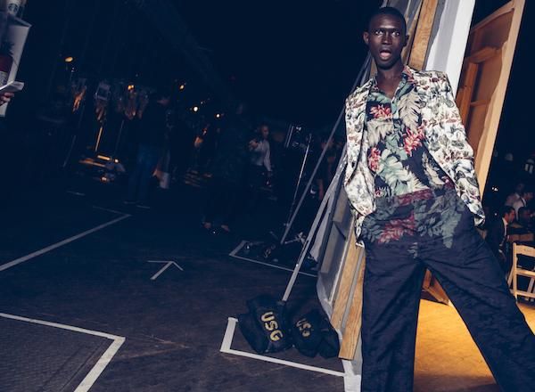 Backstage With Models at Jeffrey Fashion Cares