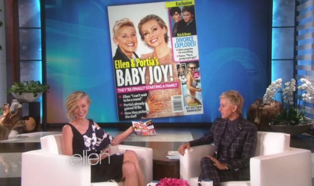 Ellen DeGeneres, Portia de Rossi Talk Baby Rumors