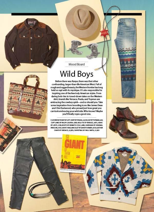 Wild Boys: Embrace your inner cowboy spirit with new designer items