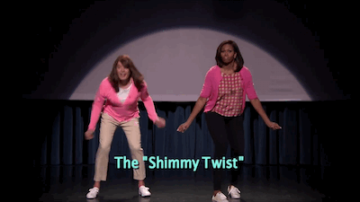 Michelle Obama & Jimmy Fallon Revisit The Evolution of Mom Dancing