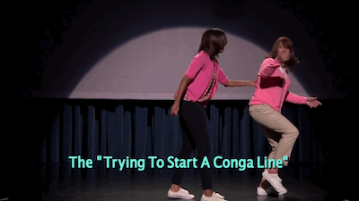 Michelle Obama & Jimmy Fallon Revisit The Evolution of Mom Dancing