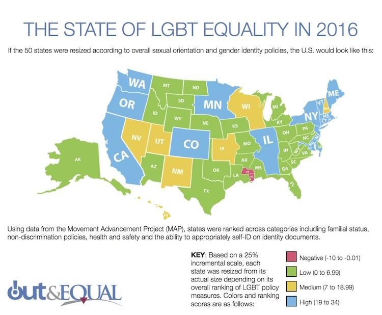 New Study Measures the State of LGBT Equality in America