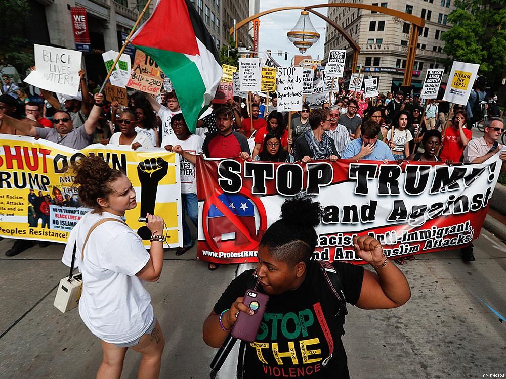 Photos: Take a Look at What's Going on Outside the Republican Convention