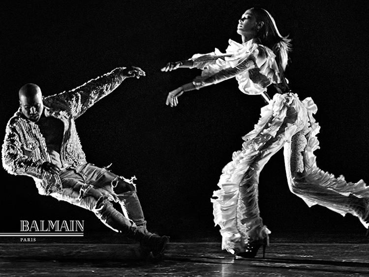 Kanye Falls, Kim Cries in Balmain's Fall 2016 Campaign