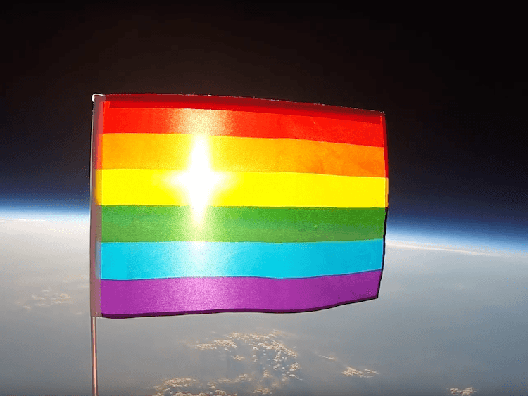 Watch the First Pride Flag Be Launched Into Space