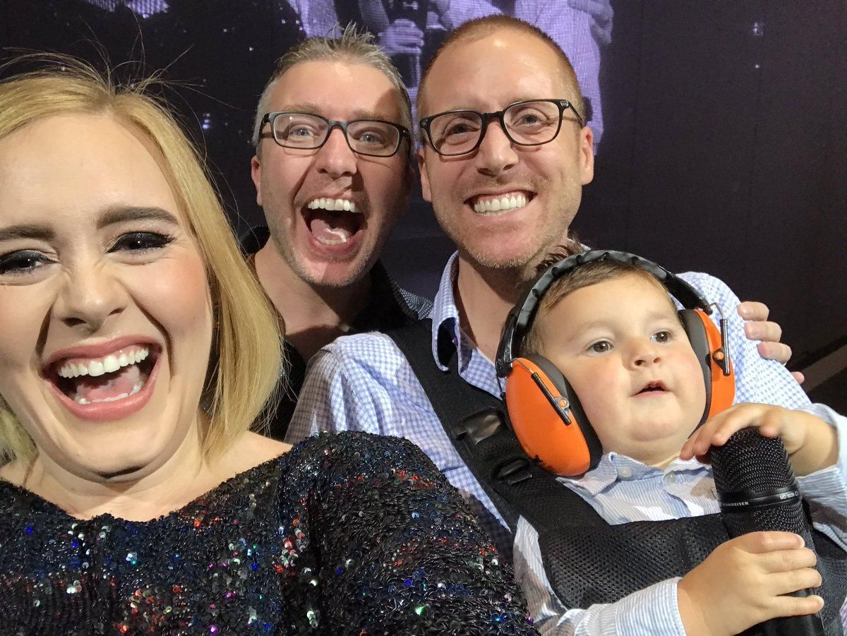Adele Takes Adorable Selfie With Two Gay Dads and Their Baby