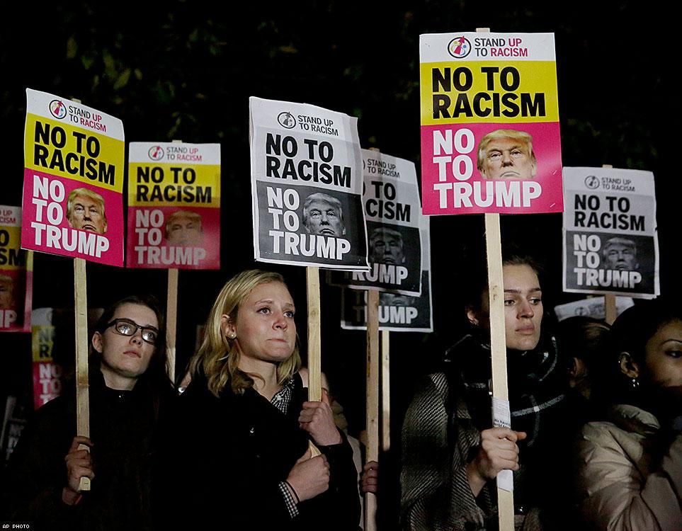 Anti-Trump Protests Spread Throughout the World (Photos)