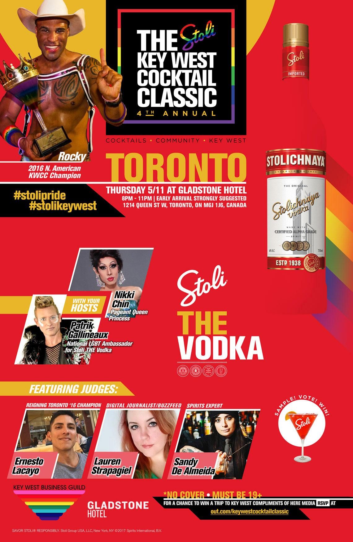 Announcing the Winner of the Stoli Key West Cocktail Classic Toronto ...