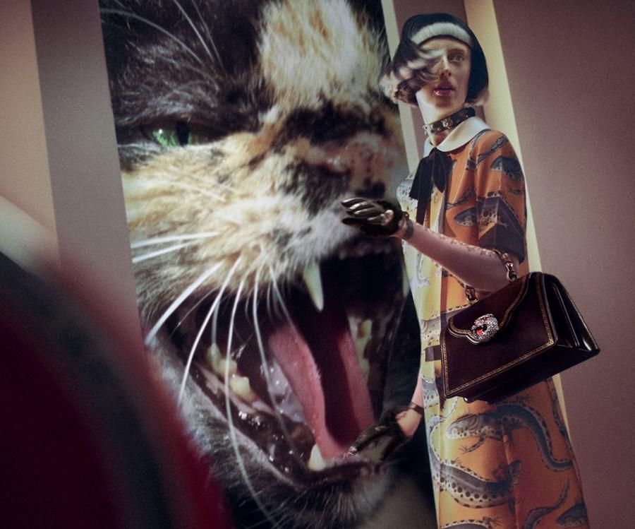 Gucci Fall '17 Campaign Sees Models Kissing Aliens & Fighting Dinosaurs