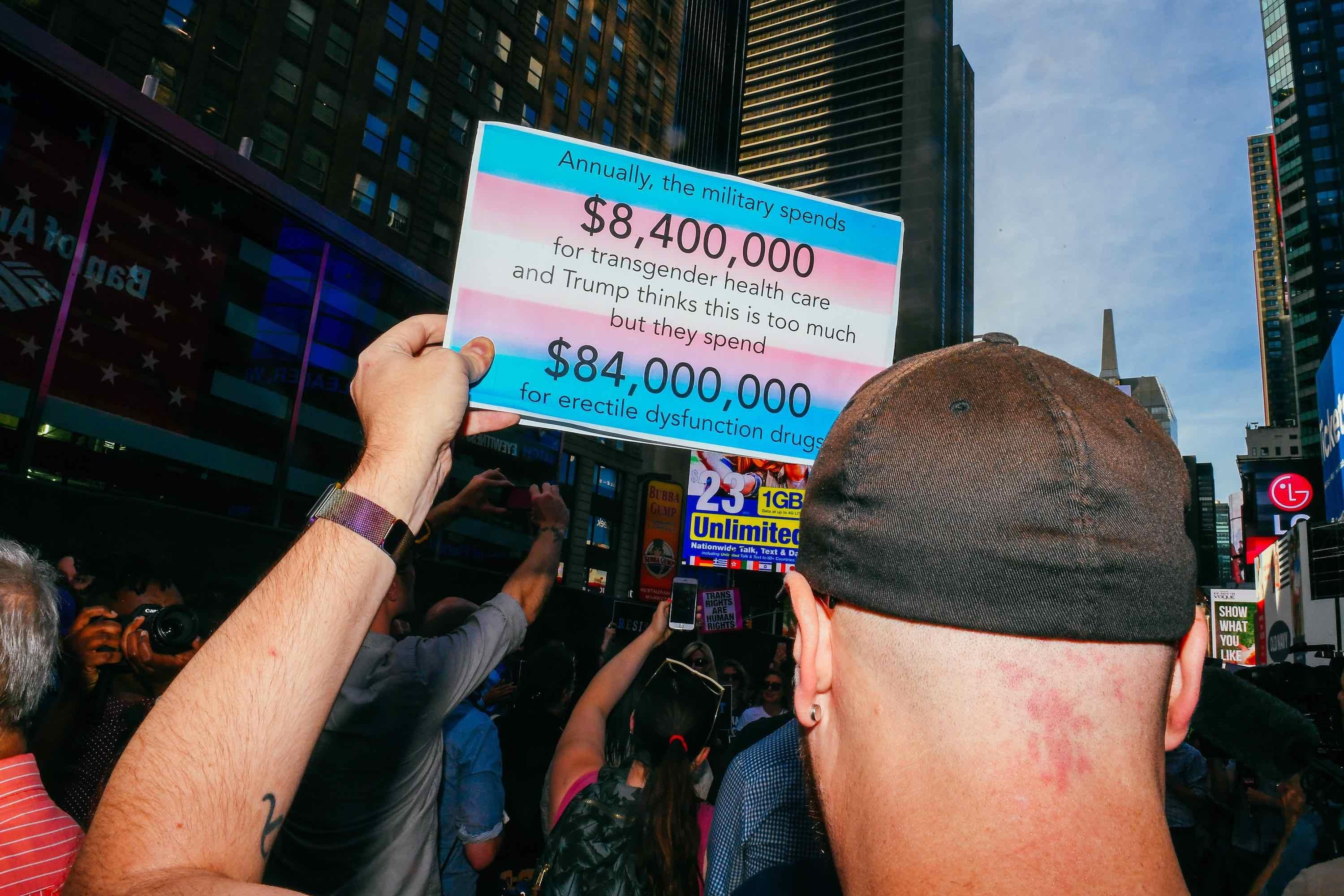 Gallery: NYC Protests Trump's Transgender Military Ban