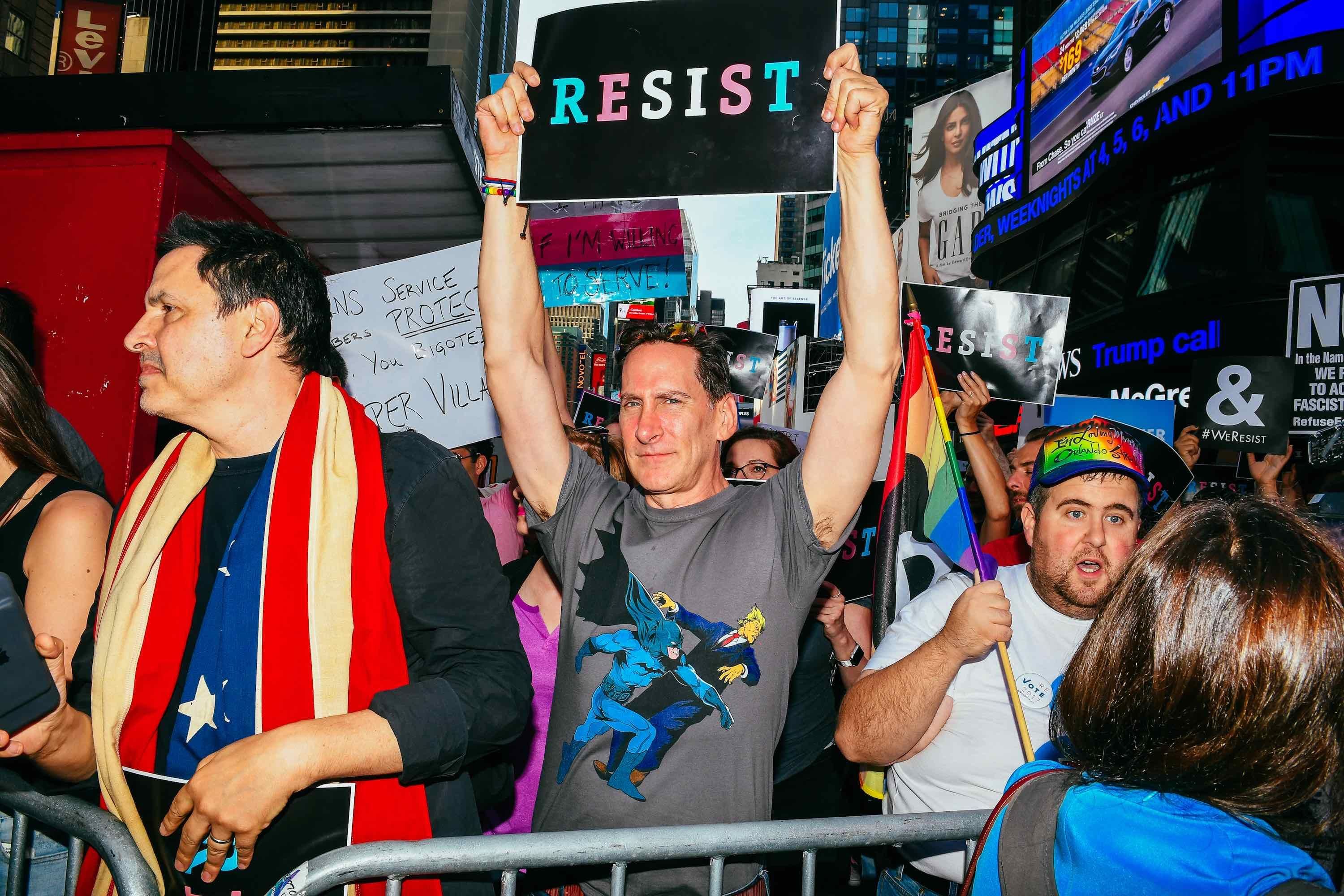 Gallery: NYC Protests Trump's Transgender Military Ban