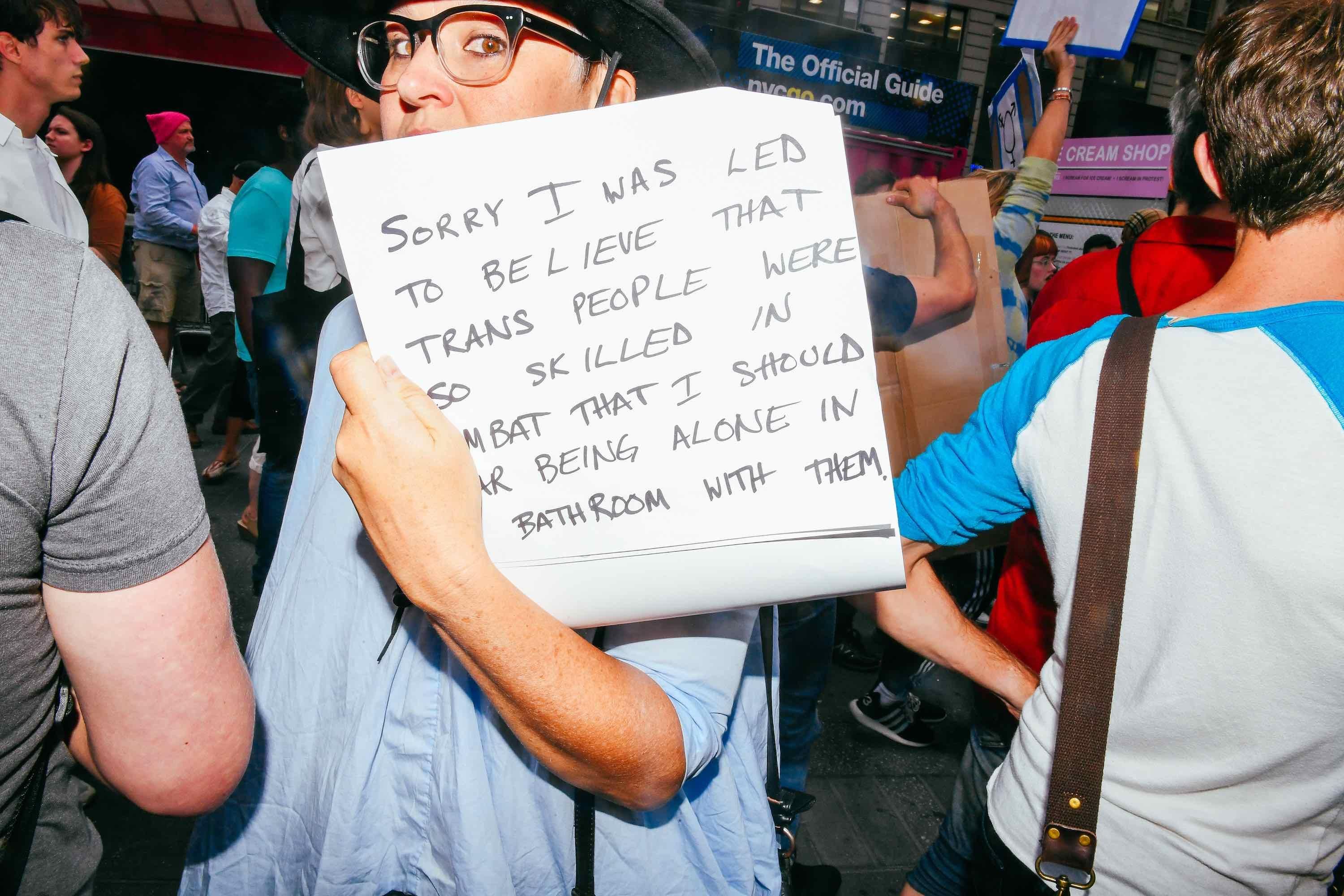 Gallery: NYC Protests Trump's Transgender Military Ban