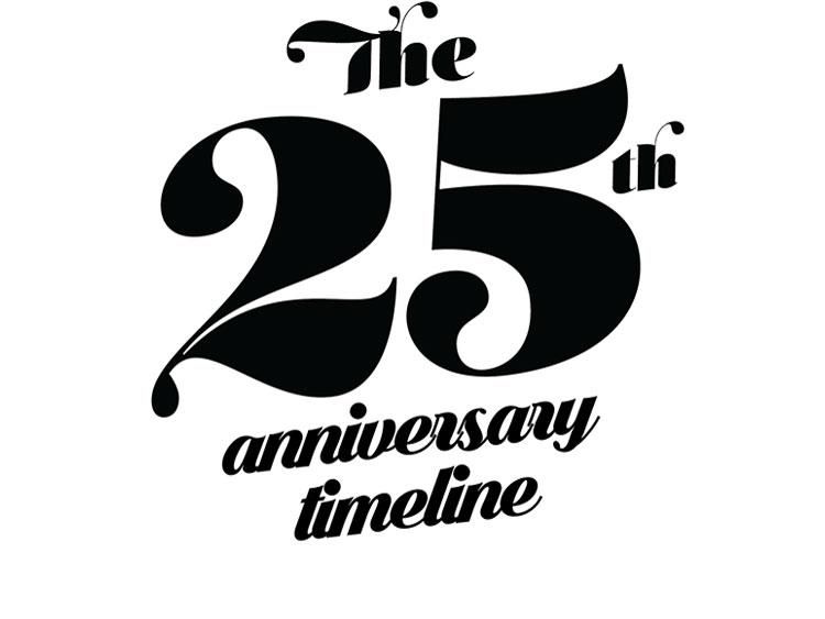 Out 25th Anniversary Timeline
