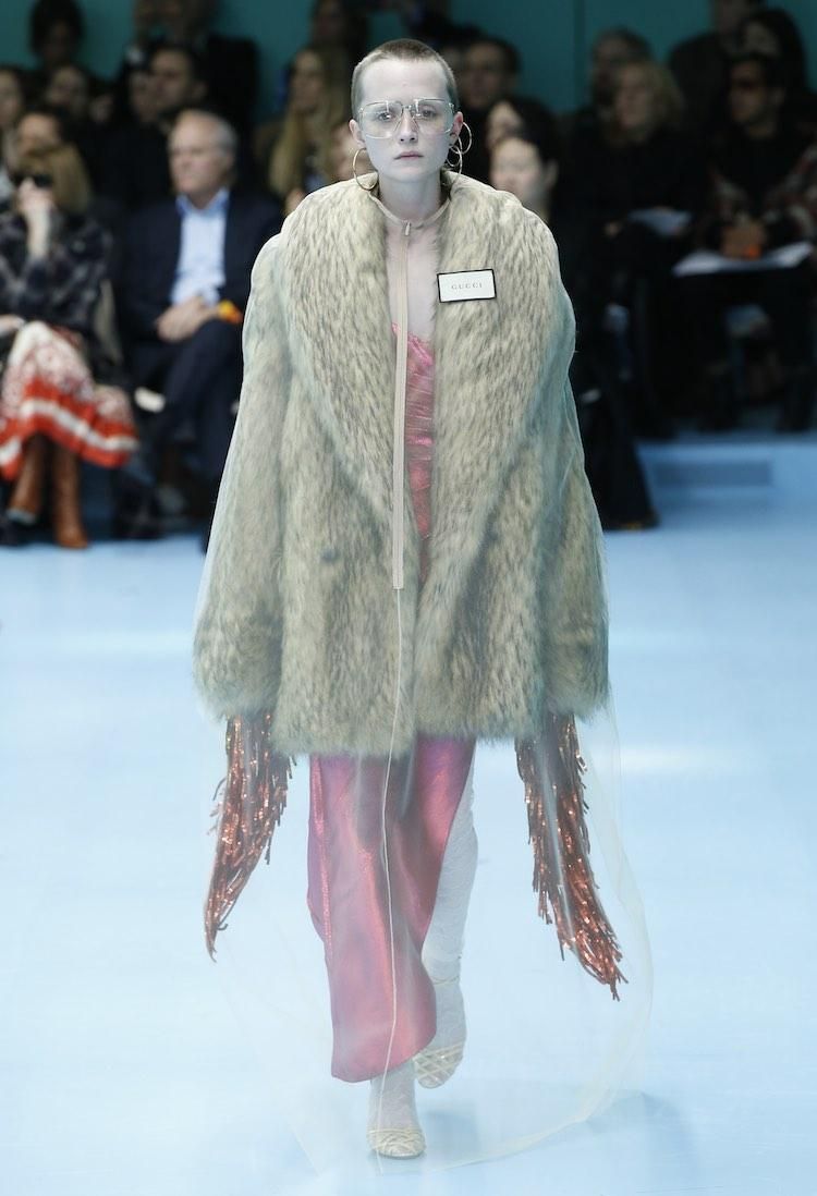 MFW: Gucci Dazzles Us Once Again With Feathers, Severed Heads, & Dragons