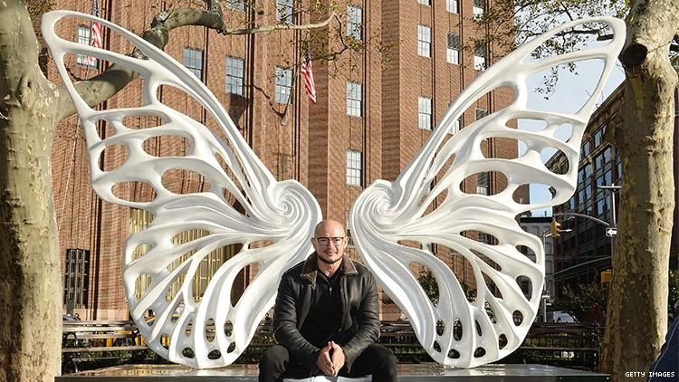 NYC's Newest Sculpture Honors Trans People by Giving Them Wings