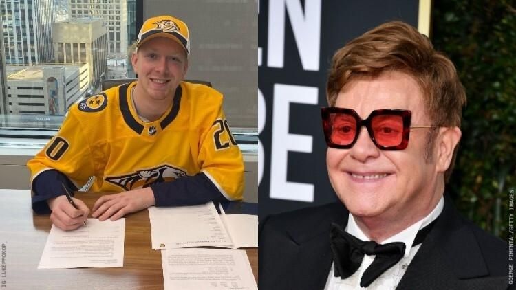 Elton John Surprised Out NHL Prospect Luke Prokop (& Mom) with a Call