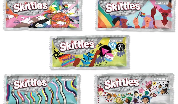 Skittles Go Gray (Again) With Pride Packs Designed by LGBTQ+ Artists