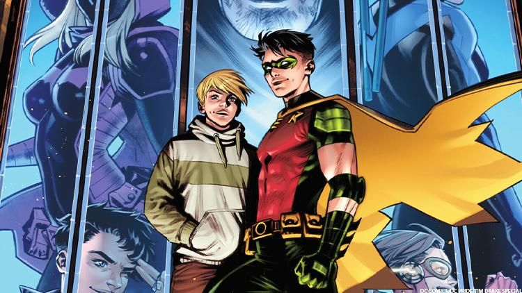 Robin & His Boyfriend Share Their First Kiss in New DC Comics Cover